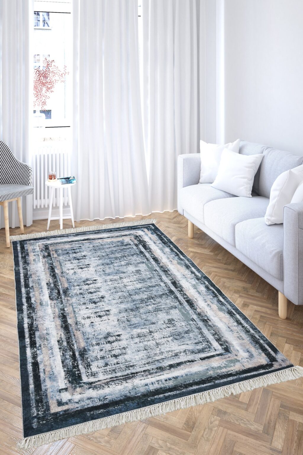 Dekoratif Safir Model Kaydırmaz Dot Taban Halı - Nur Home Tekstil ...